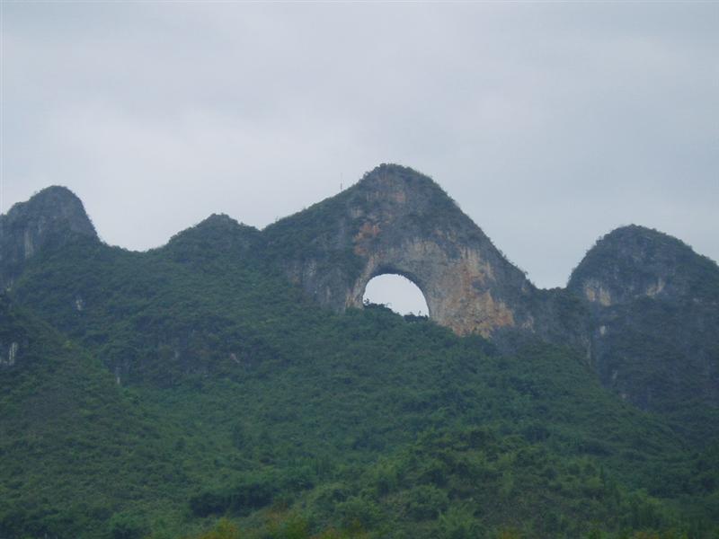 The Moon Hill Yangshuo, Moon Hill Climbing Yangshuo, Guilin